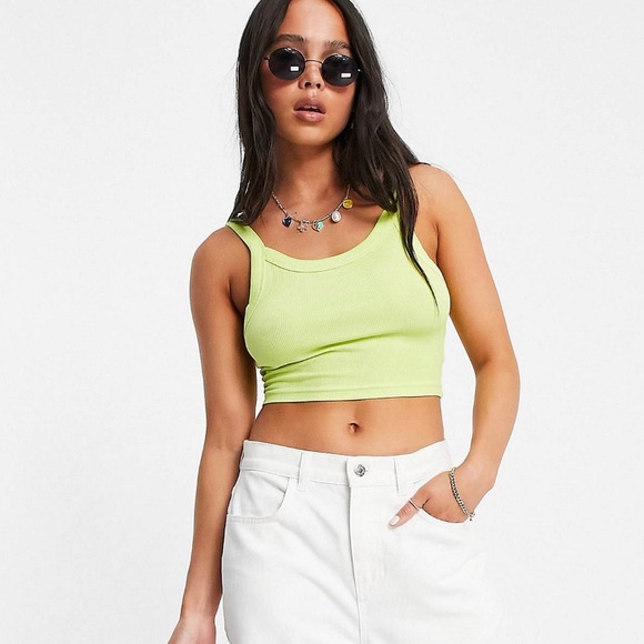 Tiger Mist | Tops | Asos Weekday Kristy Organic Cotton Crop Top In ...